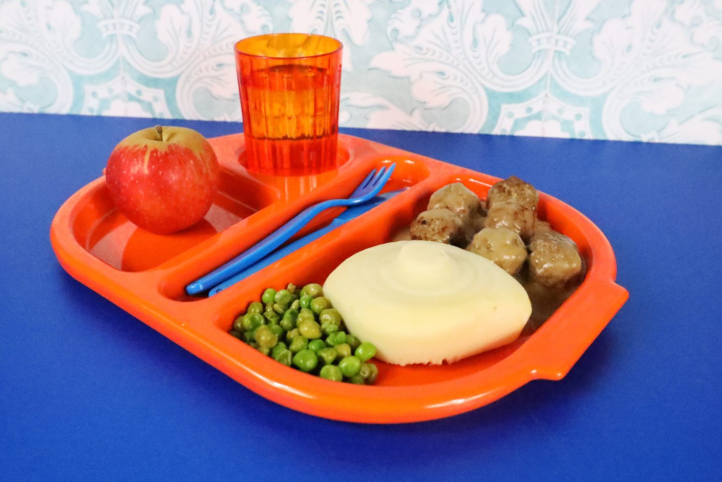 Small Meal Tray with 4 Compartments • Harfield Tableware