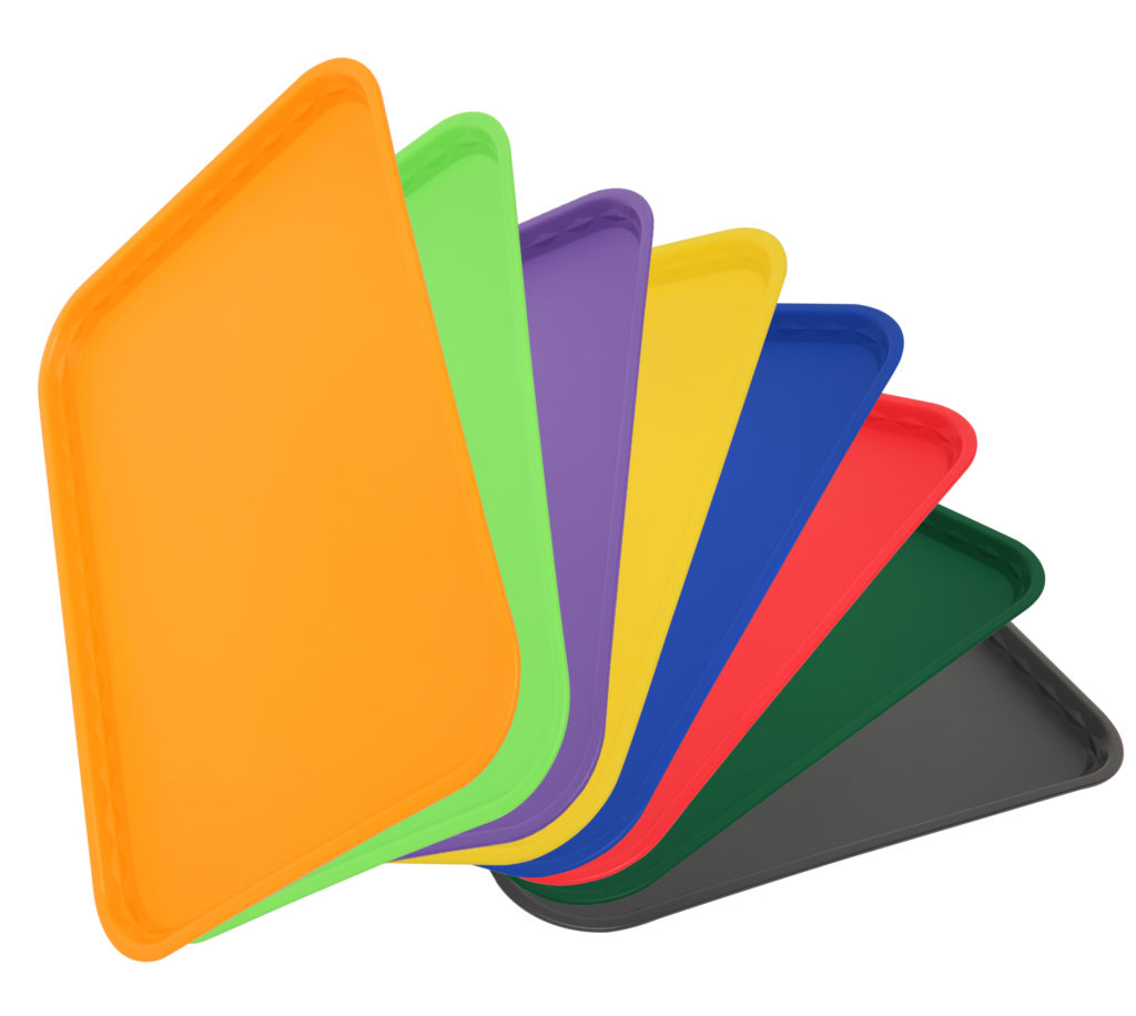 Flat Serving Tray - 41x30cm - Fast Food Style • Harfield Tableware