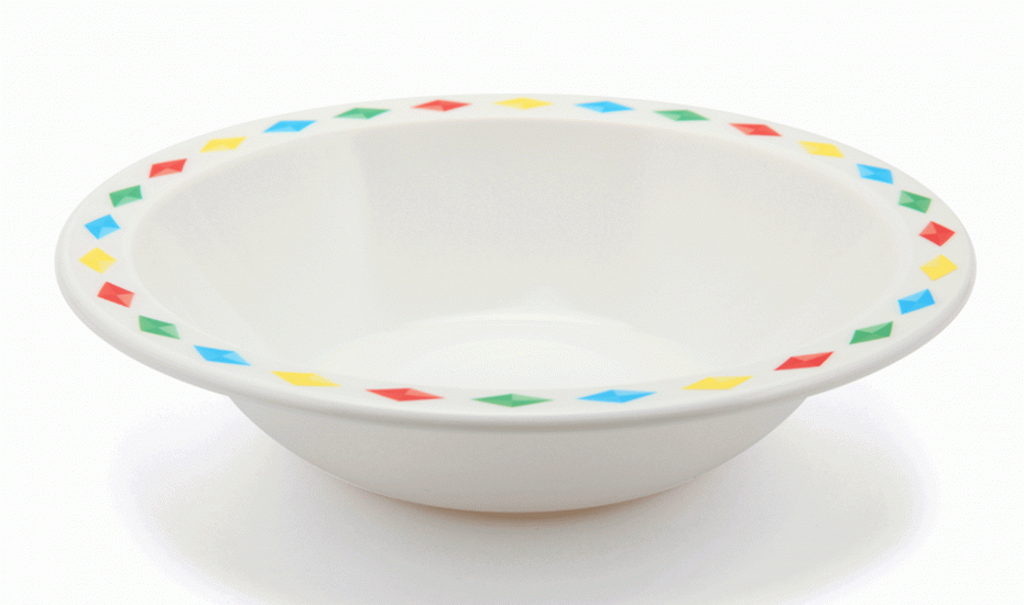 17.3cm Patterned Duo Bowl - Polycarbonate - Harfield Tableware