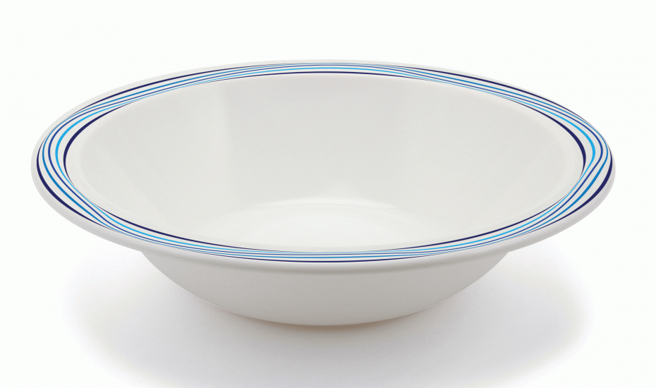 17.3cm Patterned Duo Bowl - Polycarbonate - Harfield Tableware