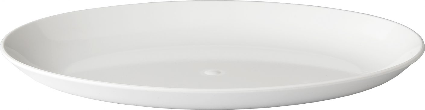 White Oval Plate - 24cm x 17cm • Harfield Tableware