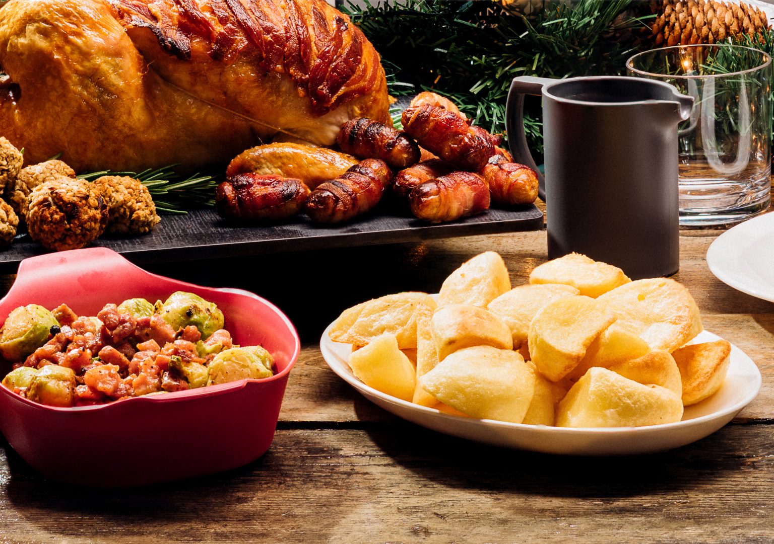 Large Duo Plate - 23cm - Solid Colour Rim • Harfield Tableware