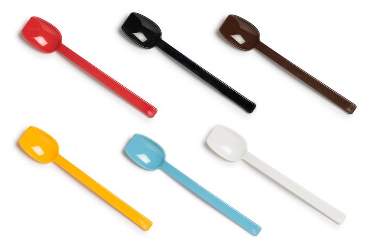 Narrow Flat Edge Spoon with Long Handle • Harfield Tableware