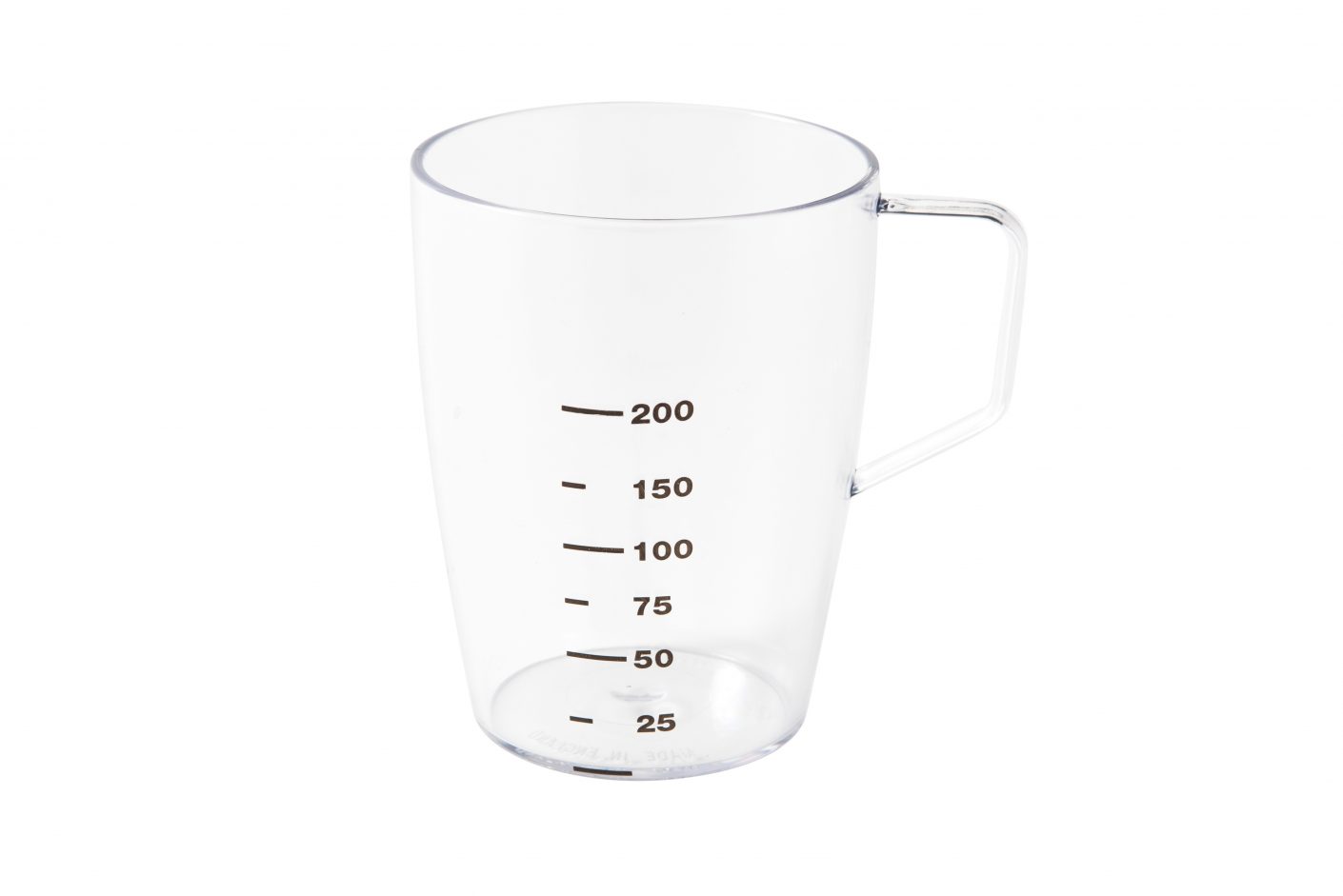 Clear Graduated Beaker with Handle • Harfield Tableware