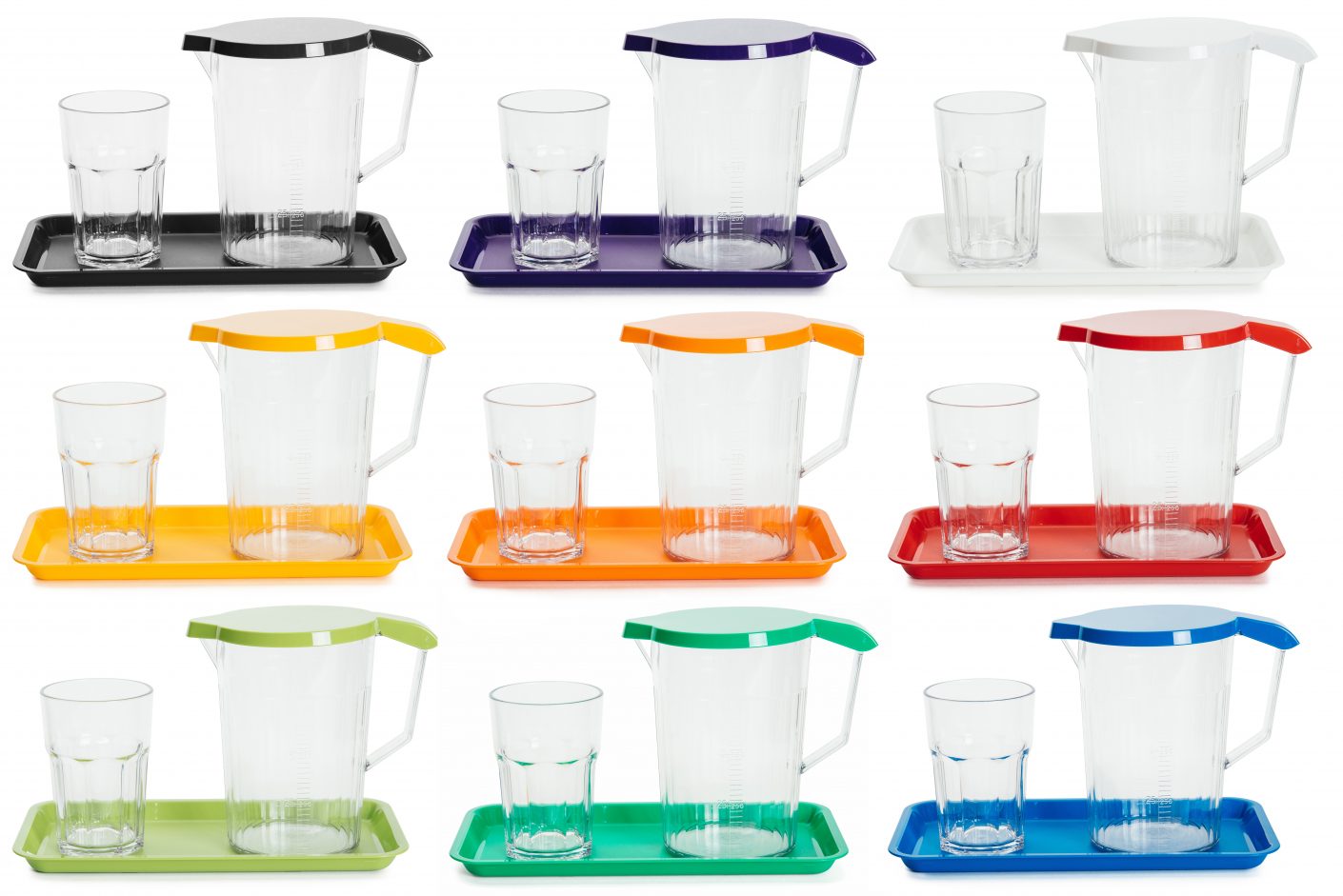 Locker Set - 750ml Jug with Lid, Tumbler & Tray • Harfield Tableware