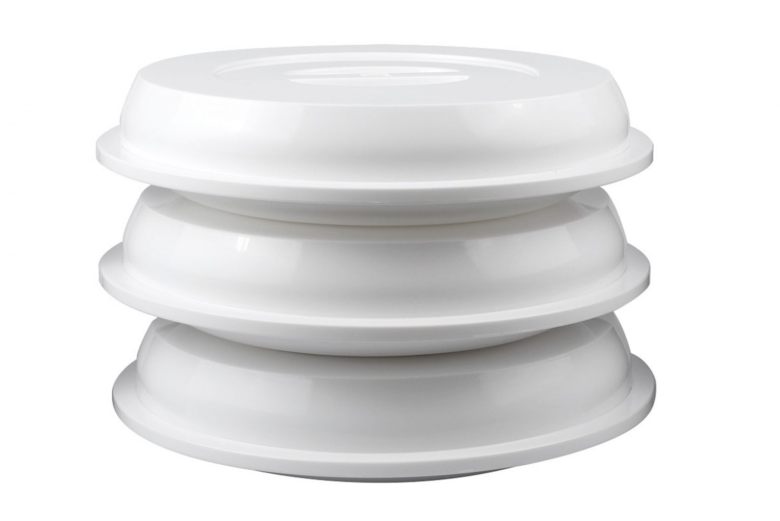Assisted Living Plate Cover - White • Harfield Tableware