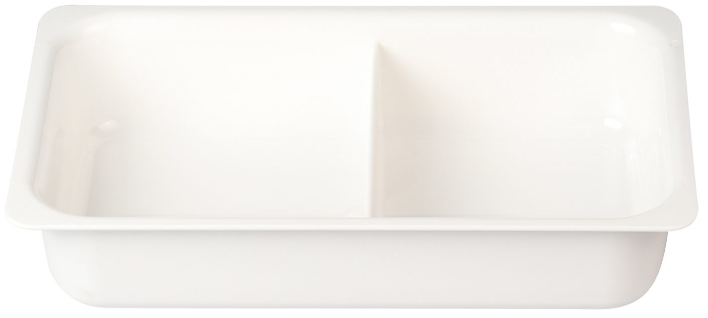 2 Compartment Deep Dish - Polycarbonate • Harfield Tableware