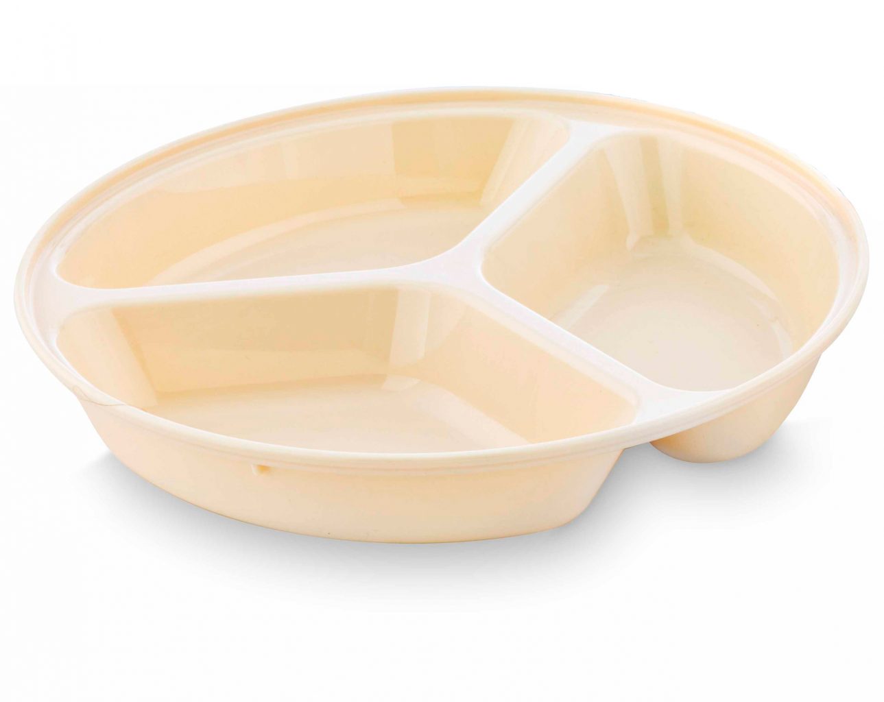 3 Compartment Deep Plate - 25.5cm • Harfield Tableware