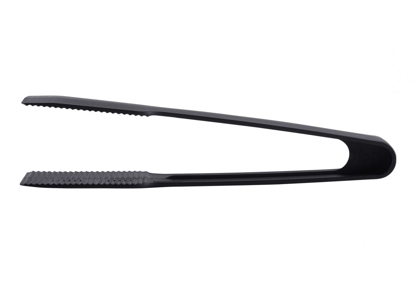 Black Frying Tongs - Nylon - 28.5cm • Harfield Tableware