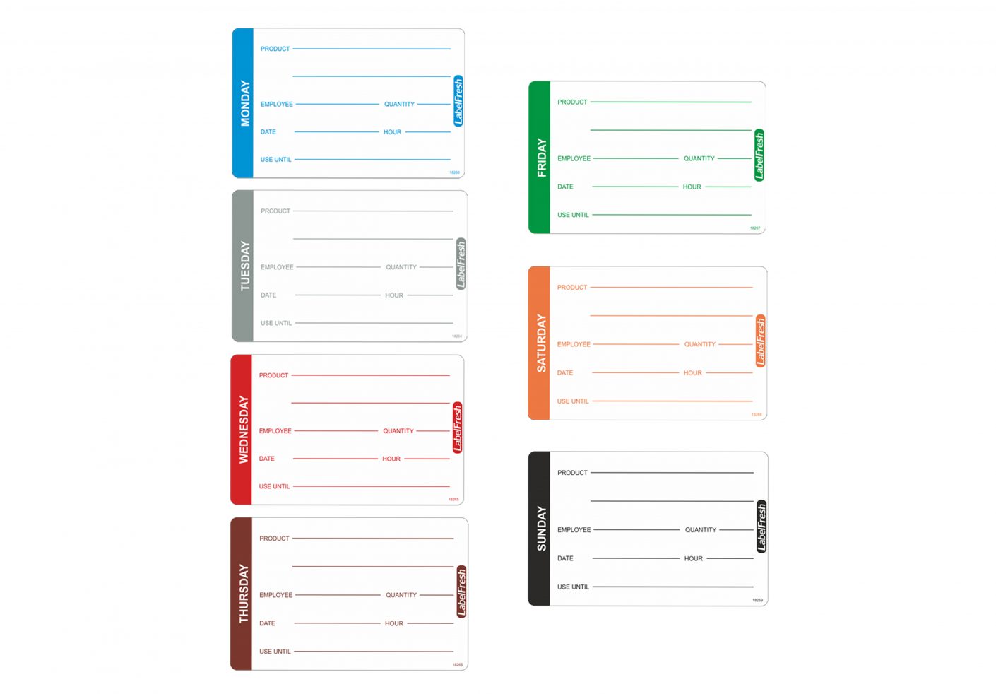 Weekly Pro Label Dispenser - Stainless Steel • Harfield Tableware