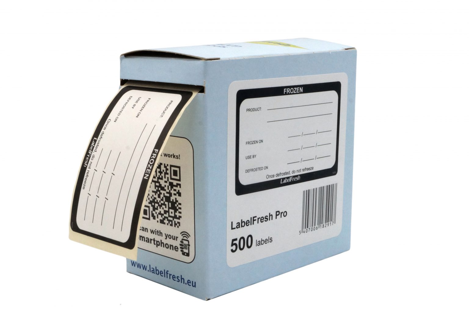 Frozen Food Labels - 500 per roll • Harfield Tableware