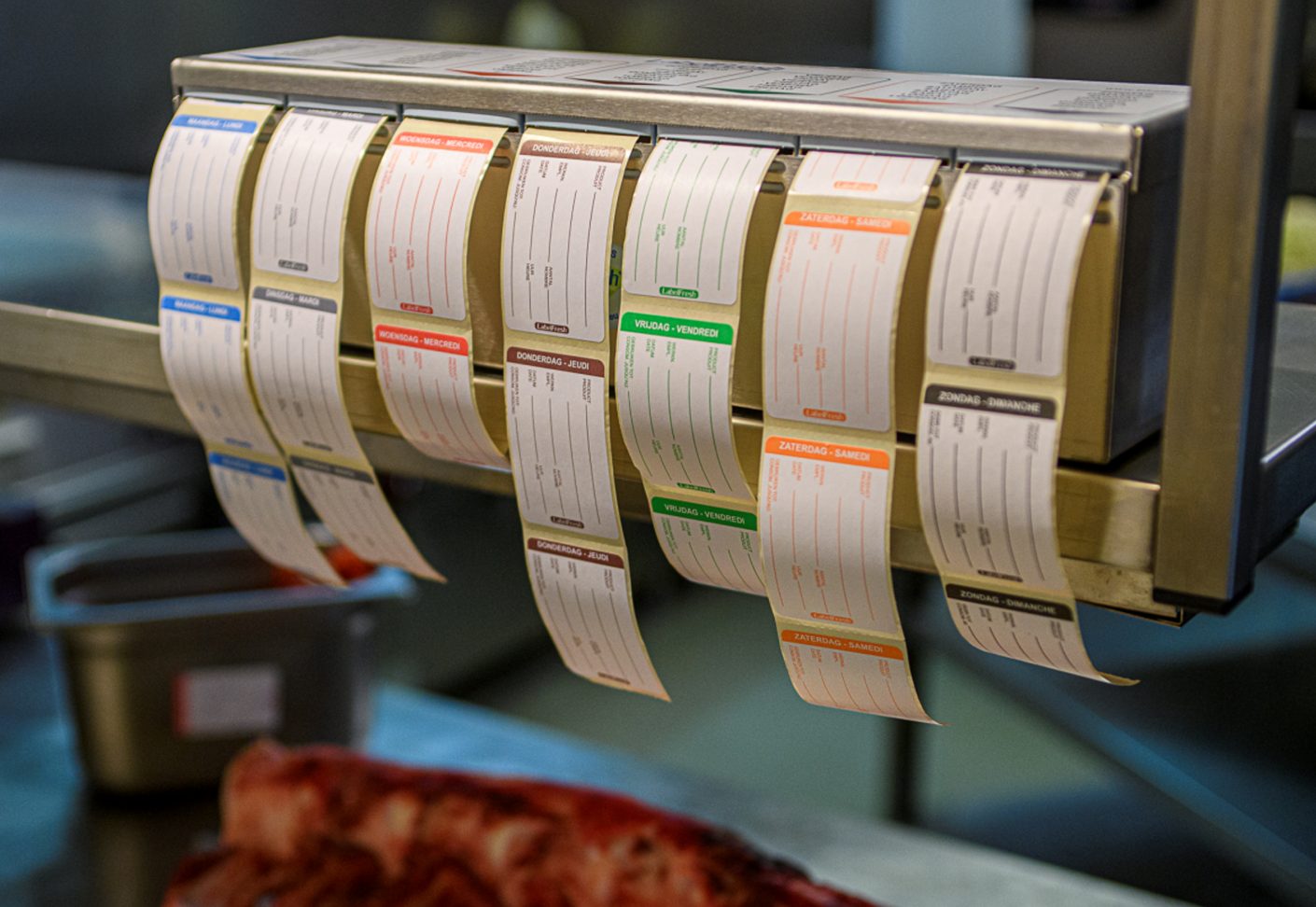 Weekly Pro Label Dispenser - Stainless Steel • Harfield Tableware