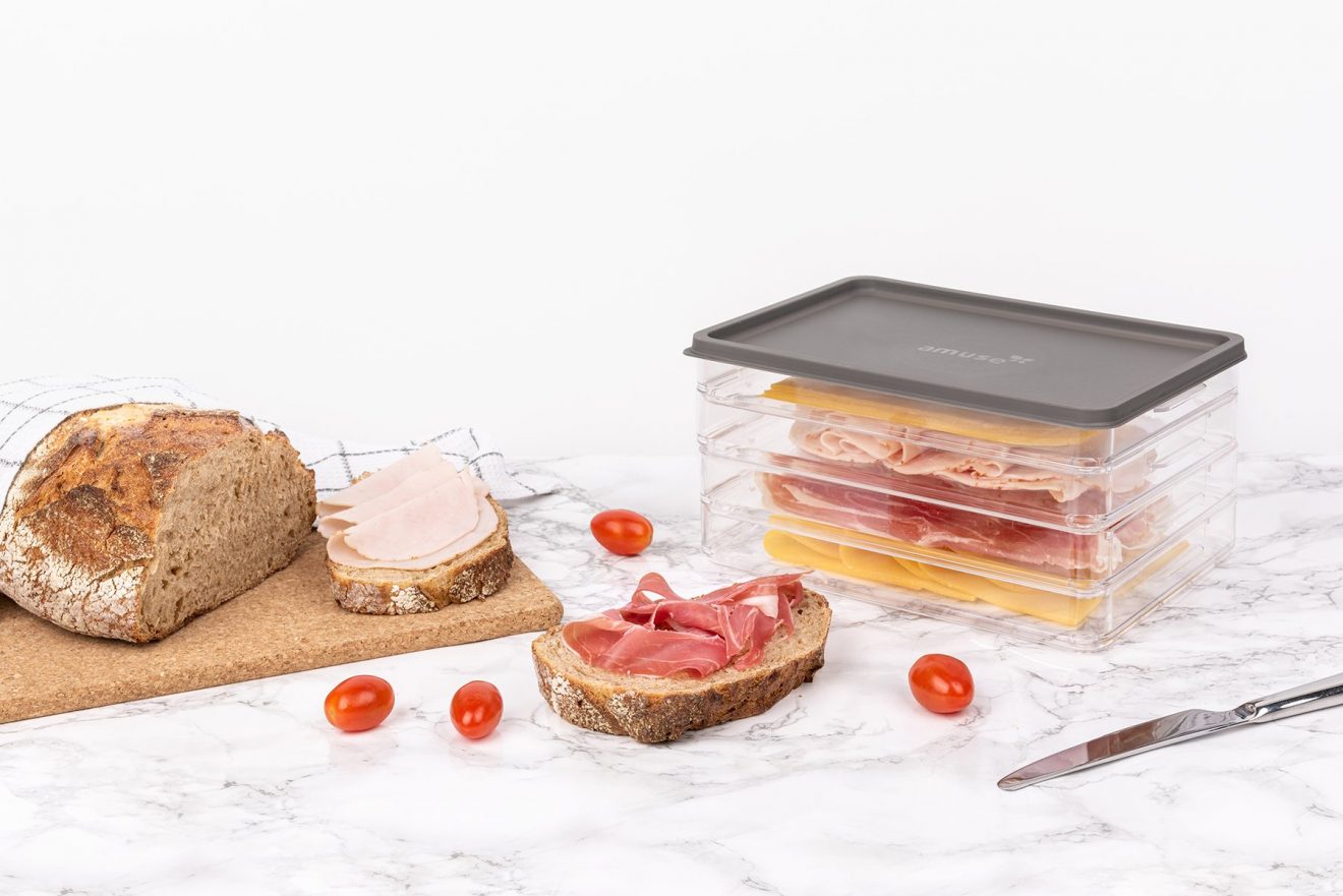Deli Box - 4 Compartment Cold Cuts Container • Harfield Tableware