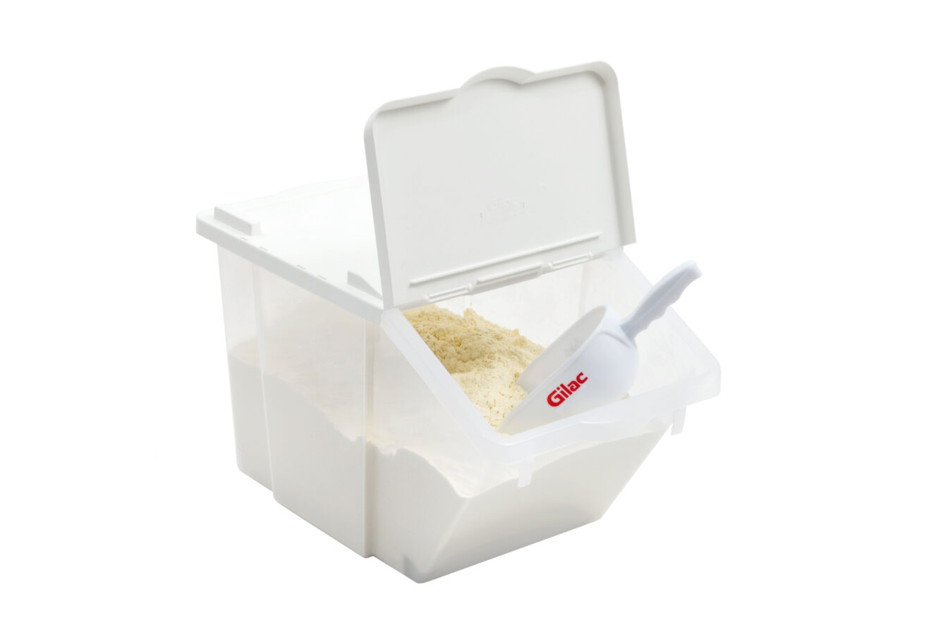 100L Ingredients Bin with Lid & Wheels • Harfield Tableware