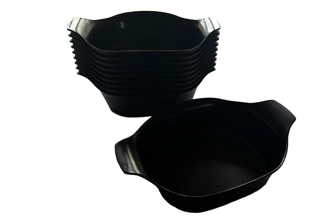 Black MultiDishes - Pack of 10 - Polypropylene • Harfield Tableware